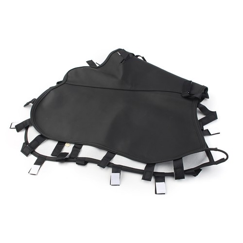 Black Front Batwing Upper Outer Fairing Bra For Harley Touring Street ...