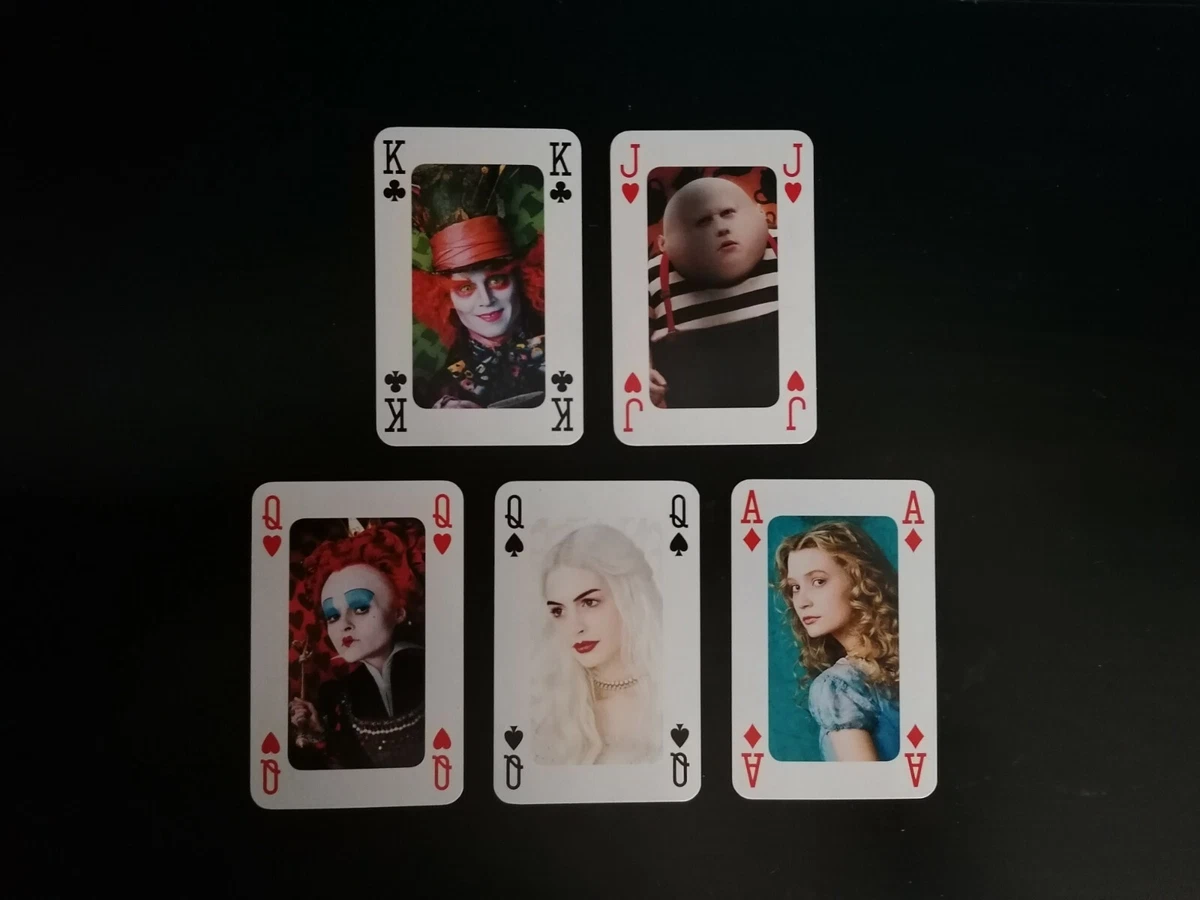 Alice In Wonderland Playing Cards Tim Burton