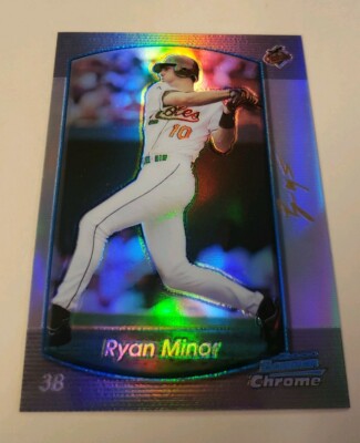 2000 Non Auto Ryan Minor Bowman Chrome Refractor Card # 310 Baltimore ...