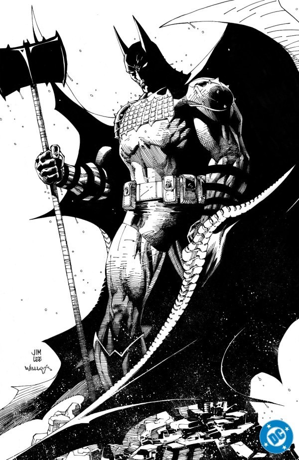 Absolute Batman #1 Cover H by Jim Lee 1:100 Black & White Virgin ...
