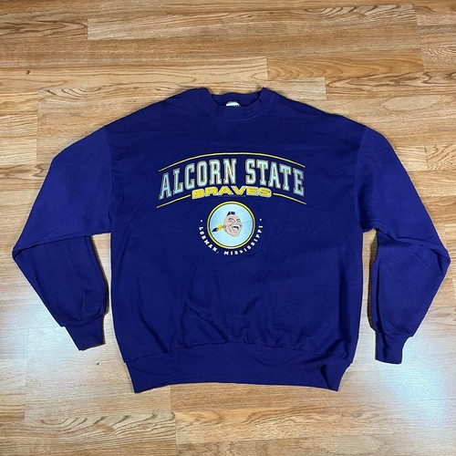 Vintage Alcorn State Braves Crewneck Sweater Purple Men’s Sz XL ...
