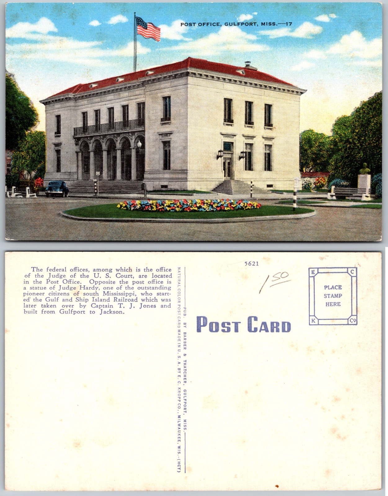 Post Office Gulfport MS Postcard | eBay