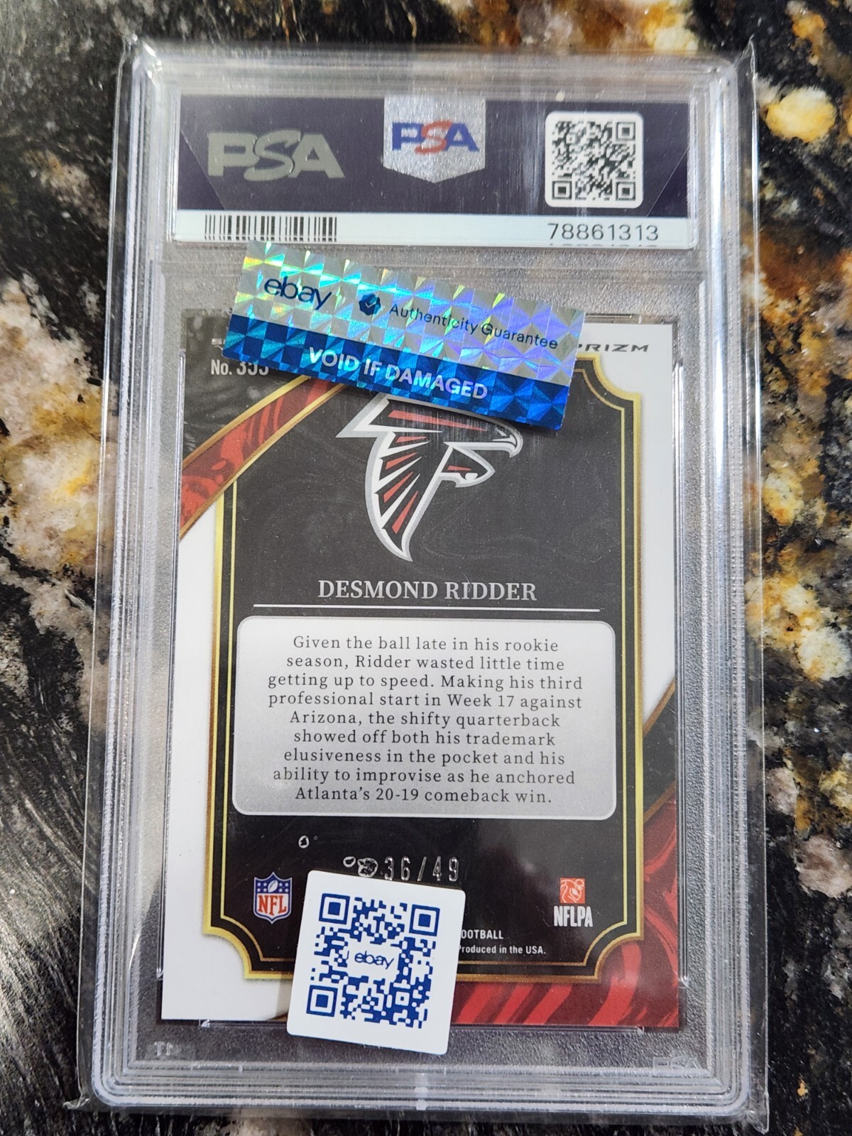 2022 Panini Select - Suite Level Desmond Ridder #355 Red Disco Prizm ...