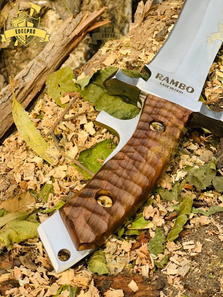 Last Blood Replica Rambo V "HEARTSTOPPER" Replica Knife D2 Steel With ...