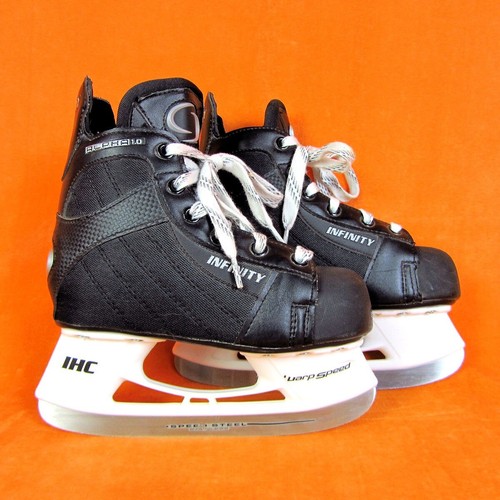 IHC Warp Speed Infinity Hockey Skates Alpha 1.0 Black Size 3 | eBay