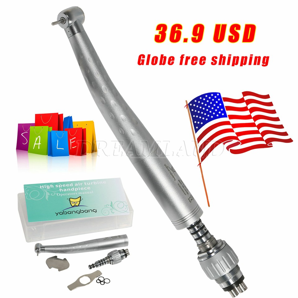 5* Fit KAV Dental High Speed Handpiece & Quick Coupler 4 Holes Swivel ...