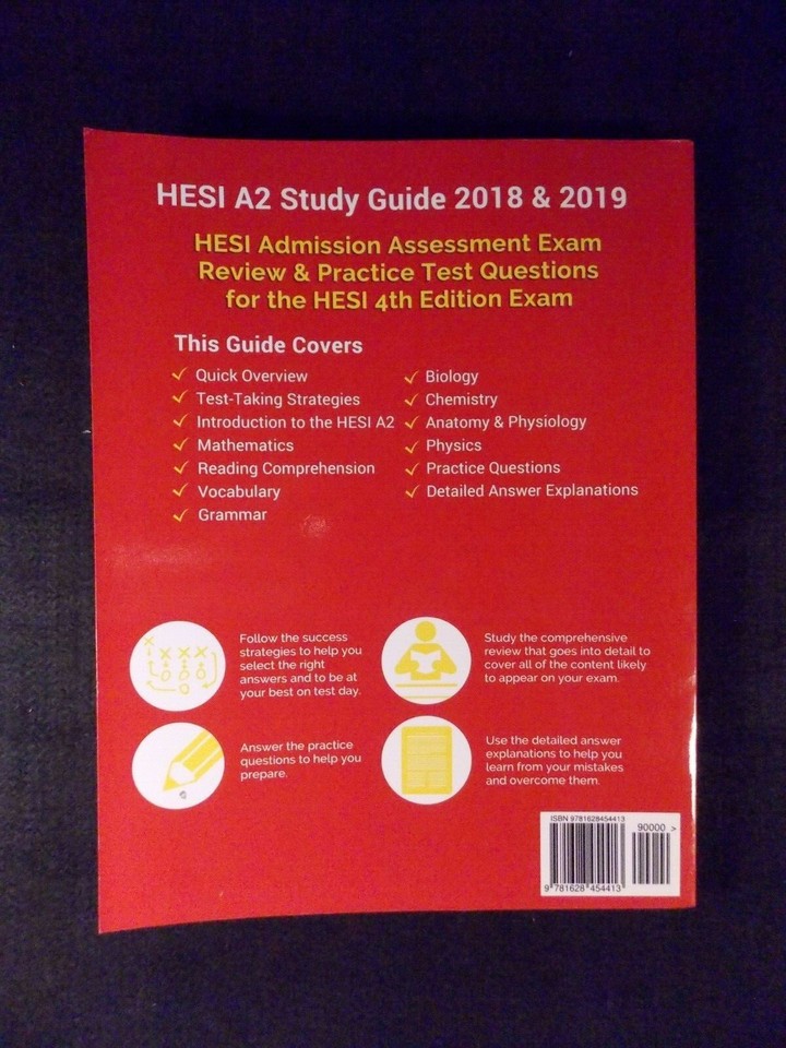 HESI A2 Study Guide 2018-2019 : HESI Admission Assessment Review Book ...