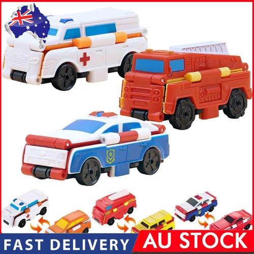"Kids 2 in 1 Transformable Cars - Flippable Toy Set - 3 Vehicles ...