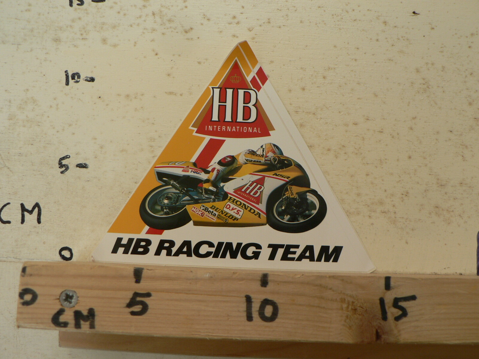 STICKER,DECAL HB INTERNATIONAL HB RACING TEAM DRIEHOEK NO 10 HONDA NSR ...