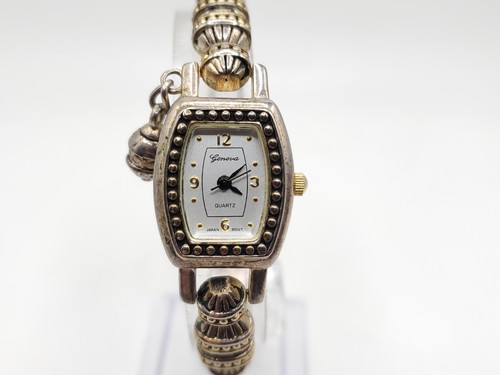 Geneva Quartz Watch Womens New Battery Silver Tone 19mm | eBay