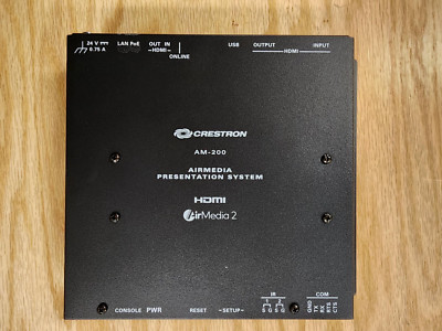 Crestron AM-200 6509936 AirMedia® Presentation System 200 - No AC | eBay