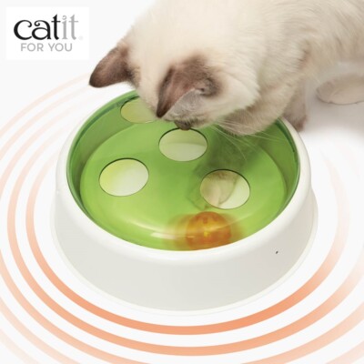CATIT 2.0 ELECTRONIC BALL DOME CAT KITTEN TOY INTERACTIVE GAME ...