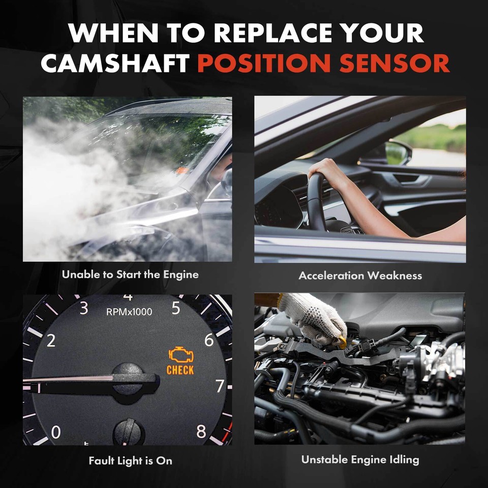 2x Engine Camshaft Position Sensor for Mercedes-Benz W204 W205 C300 ...