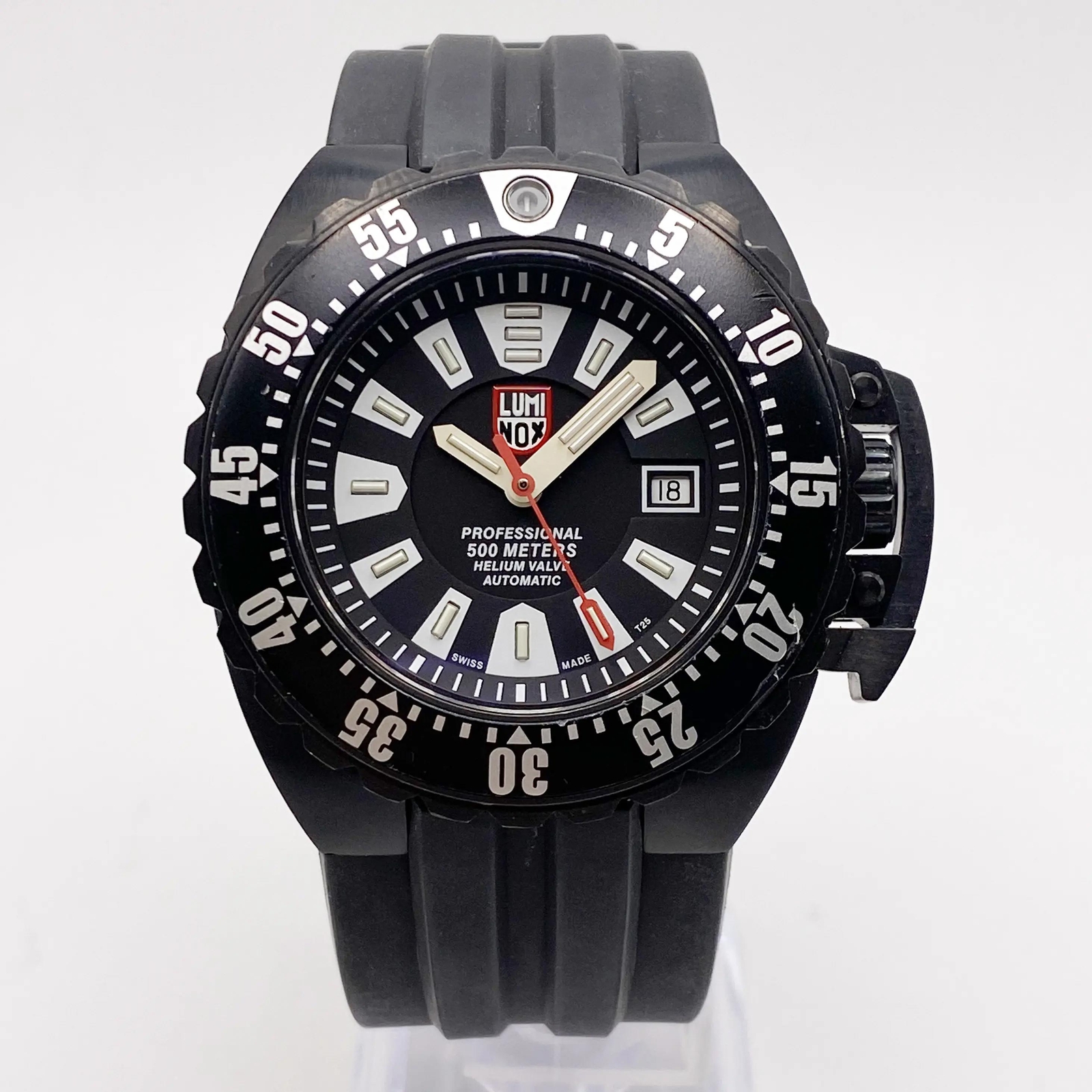 Luminox Deep Dive 44mm 1500 Series Steel Black Dial Automatic Men Watch ...