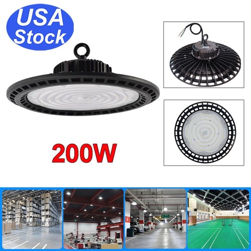 10 Pack 200W UFO Led High Bay Light Factory Warehouse Commercial Light ...