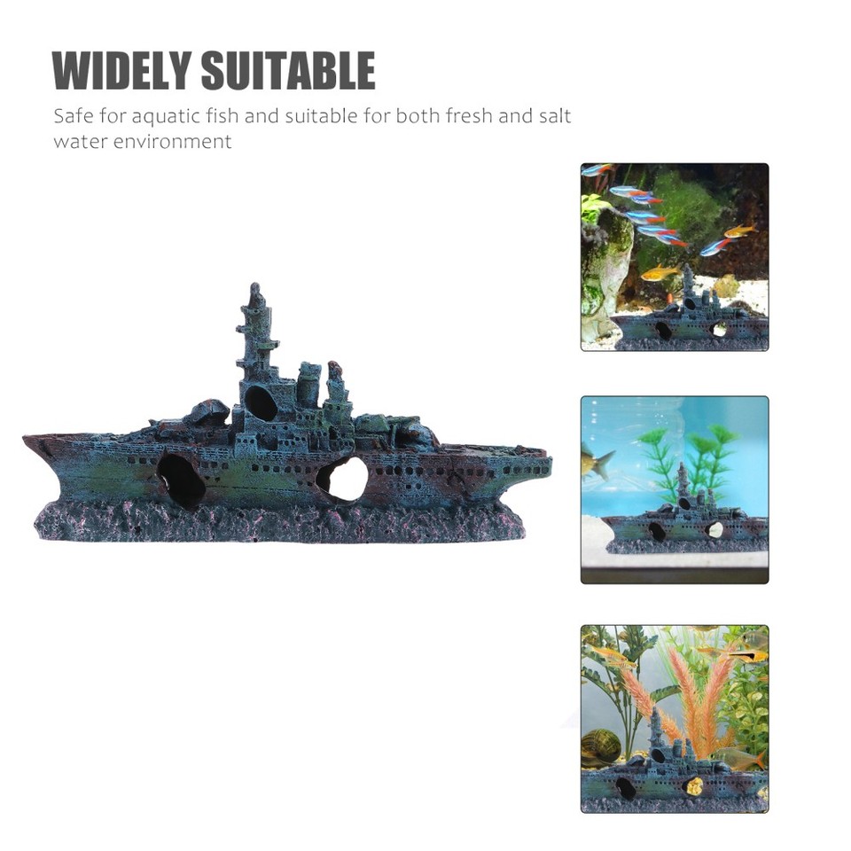 Fish Tank Decoration Cottage Ornament Aquarium Decorative Statues | eBay