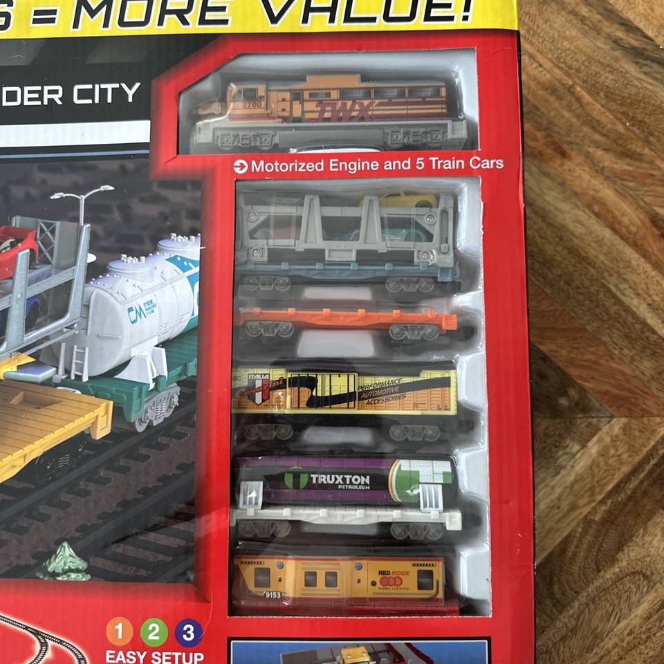 Jakks Pacific Power Trains Deluxe Auto Loader City Train Set 68pc Set ...