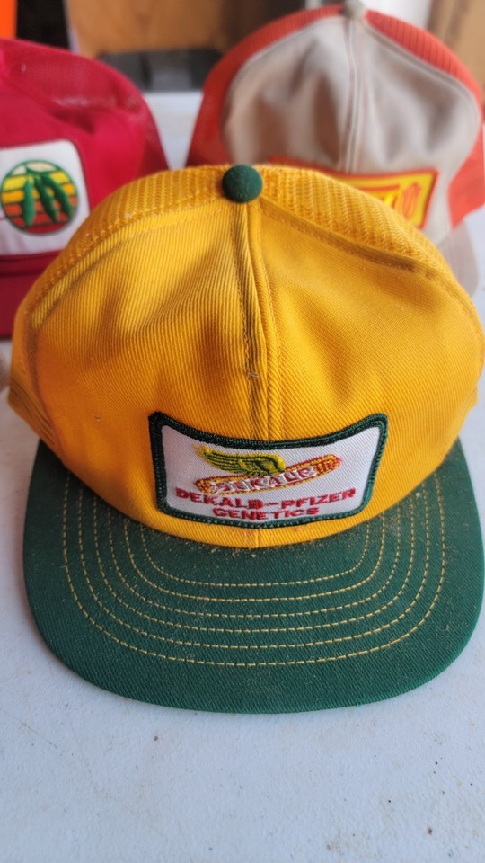 Vintage Lot Of 5 Snapback Trucker Hat Caps K Brand Swingster Garst ...