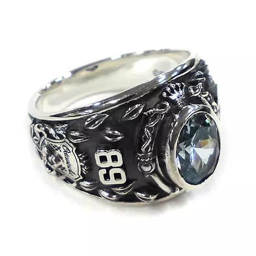 Disney Twisted Wonderland Octavinelle College Ring Silver 925 CZ Size ...