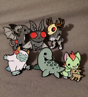 Cute Cryptids Series 2 Enamel Pin Full Set of 6 pins | eBay