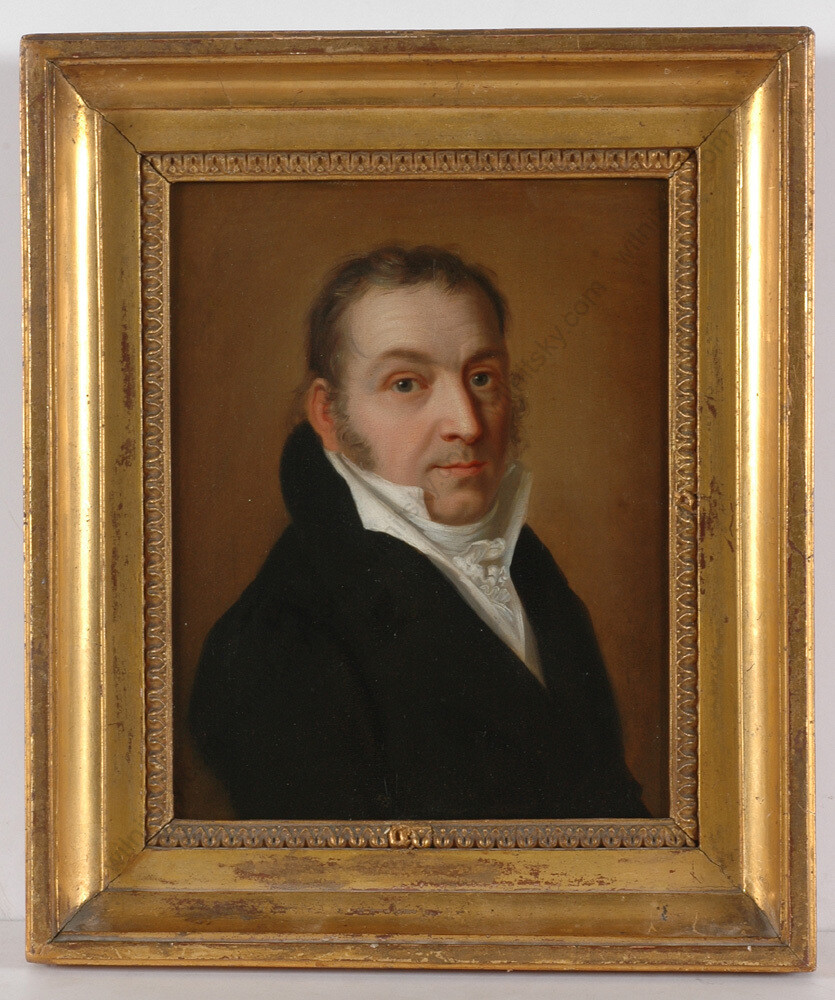 "Swiss Artist Johann Conrad Gessner", Swiss School, oil on panel, ca ...