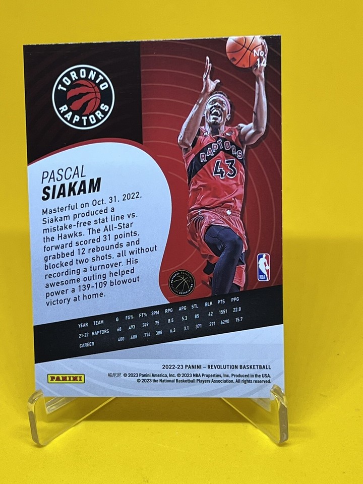 2022-23 Panini Revolution Pascal Siakam Card# 14 | eBay
