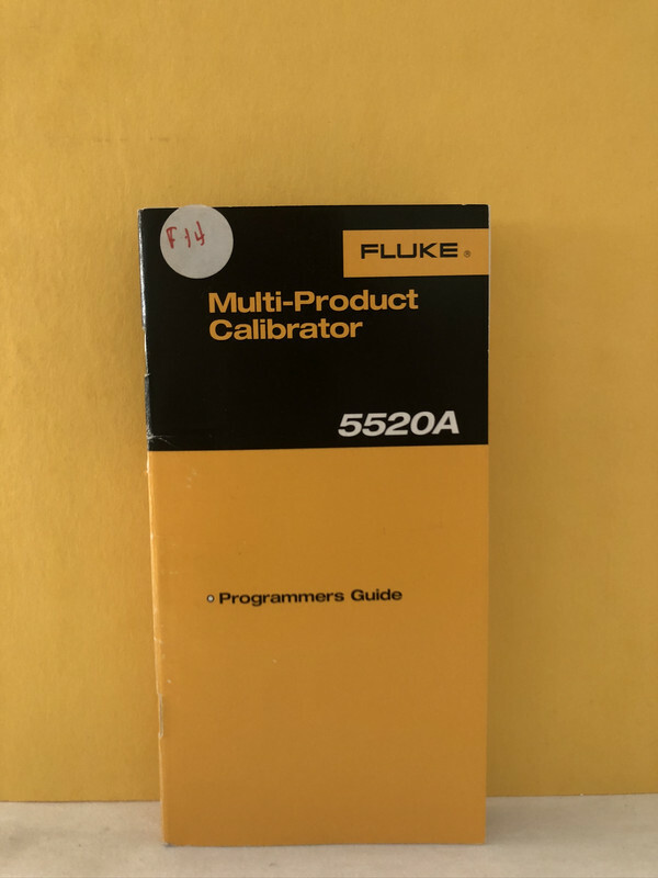 Fluke Multi-Product Calibrator 5520A Programmers Guide | eBay