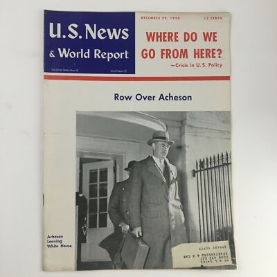 VTG U.S. News & World Report December 29 1950 Dean Acheson Leaving ...