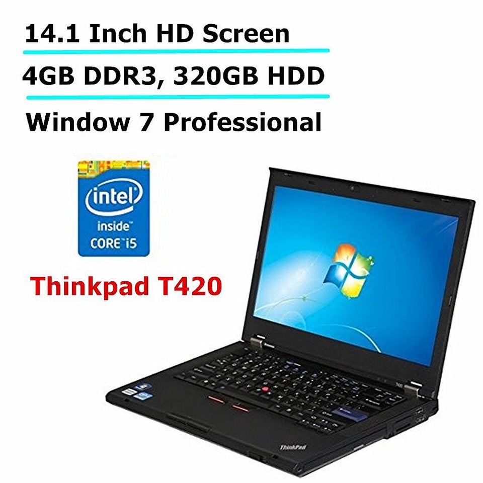 Lenovo Thinkpad T420 14" HD Display Laptop, Intel Core i5, 4GB DDR3 ...