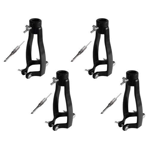 Square Hole Drill Bit Adapter Set Stainless Steel, Adjustable Clamp 1.5 ...