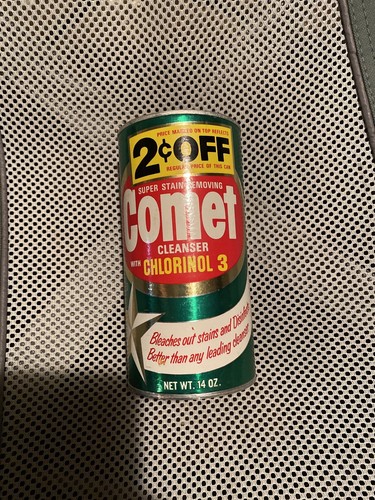 Vintage 1960s New Sealed 14 oz. Comet Cleanser Cleaner w/Chlorinol 3 ...