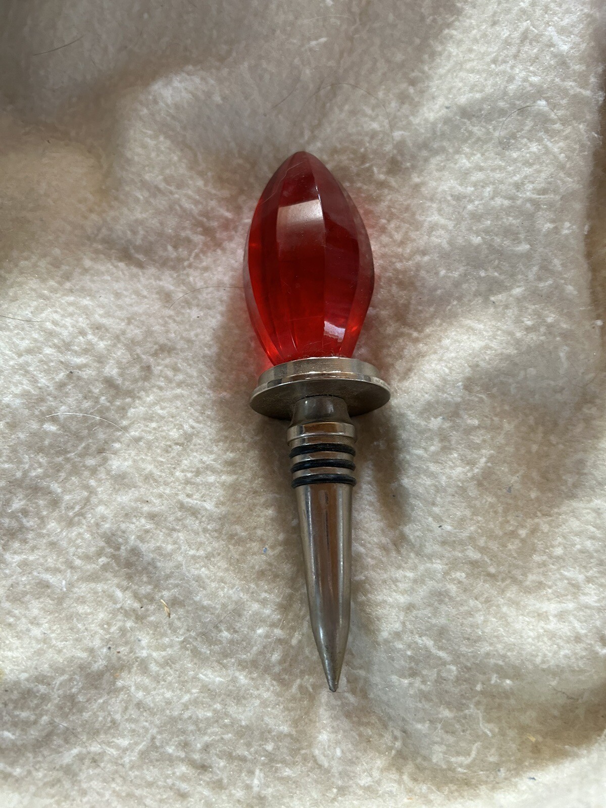 Red Crystal Bottle Stopper Unbranded | eBay