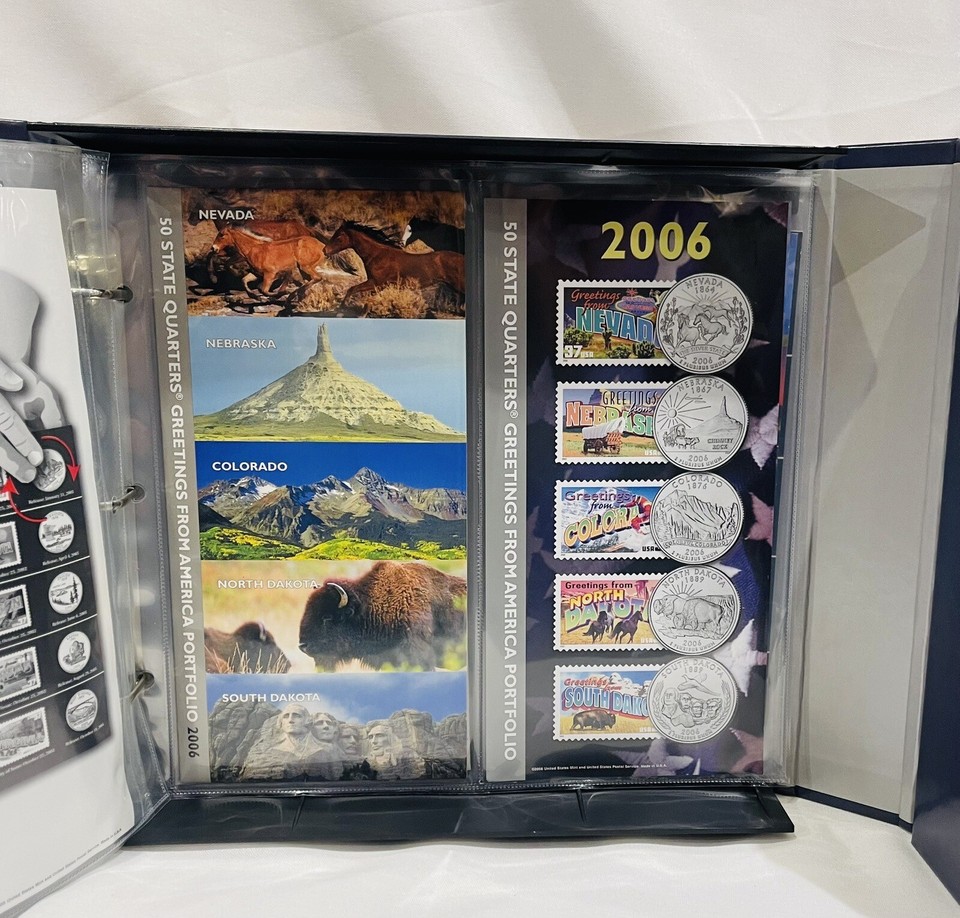 USPS 50 State Quarters Greetings from America Portfolio Album 1999 ...