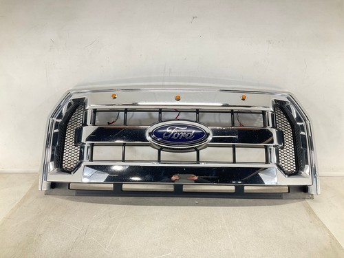 15-17 Ford F-150 4WD SuperCrew XLT Front Chrome Center Grille w/ Emblem ...