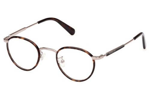 Moncler ML 5159-D 034 Tortoise Round Metal Optical Eyeglasses Frame 45 ...