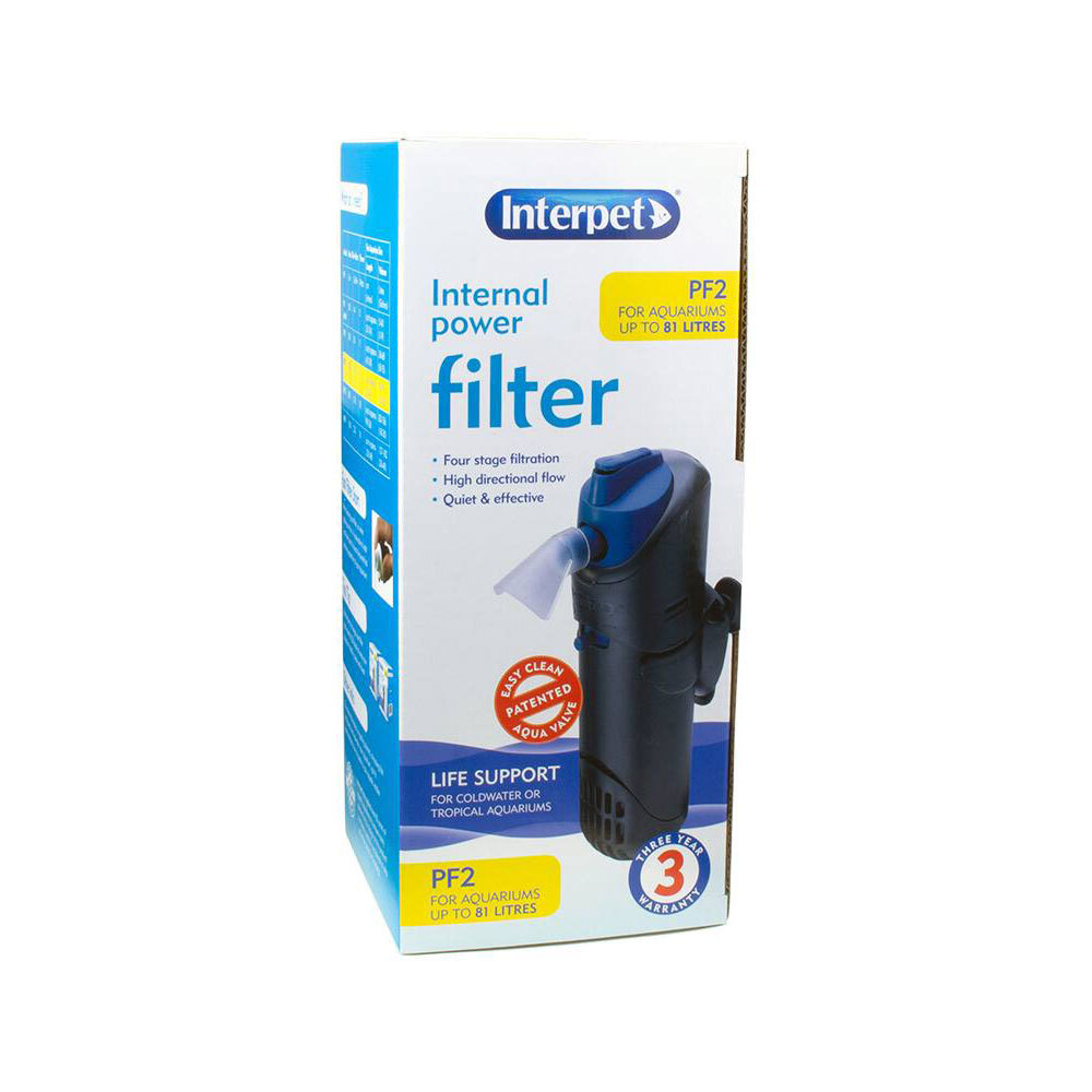 Interpet Aquarium Filter Internal Fish Tank Power Filtration Mini PF 1 ...
