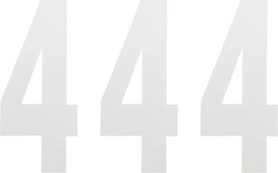 Factory Effex 8" White Standard Number 4 Decals (02-4484) | eBay