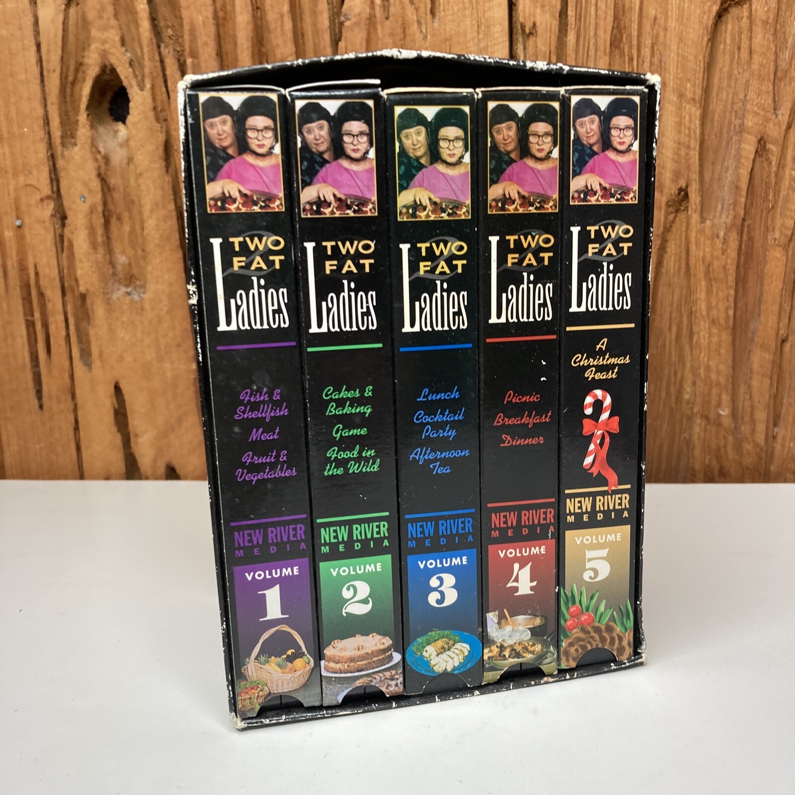 Two Fat Ladies British Cooking Show VHS Boxed Set of 5 Vintage 12 ...