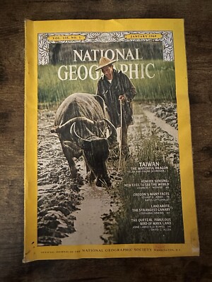 Vintage January 1969 National Geographic Journal Magazine Paperback ...