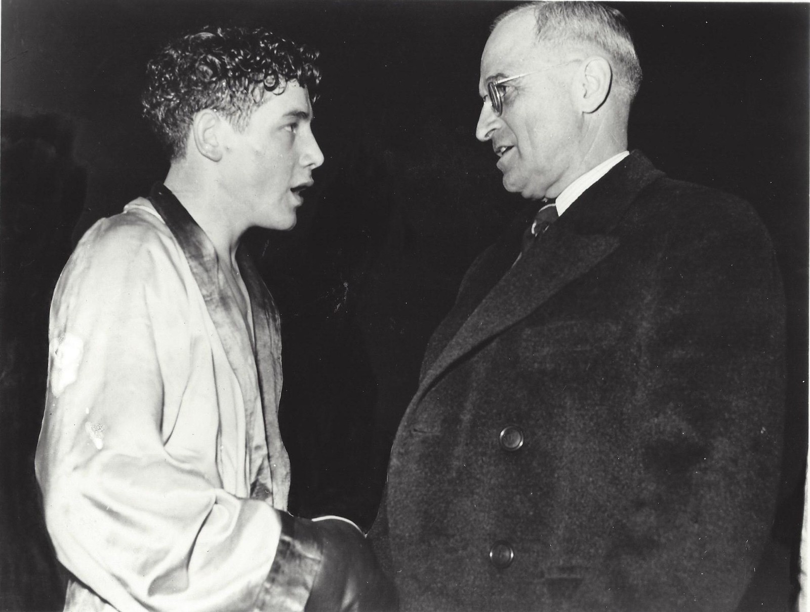 TONY JANIRO & PRESIDENT TRUMAN 8X10 PHOTO BOXING PICTURE b/w | eBay