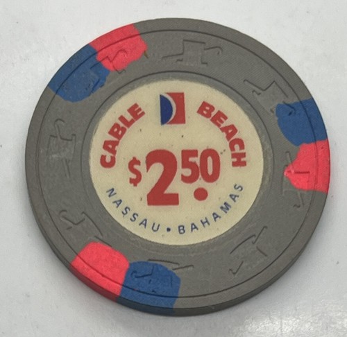 $2.50 Cable Beach Nassau Bahamas Casino Chip Gambling Poker Chip Token ...