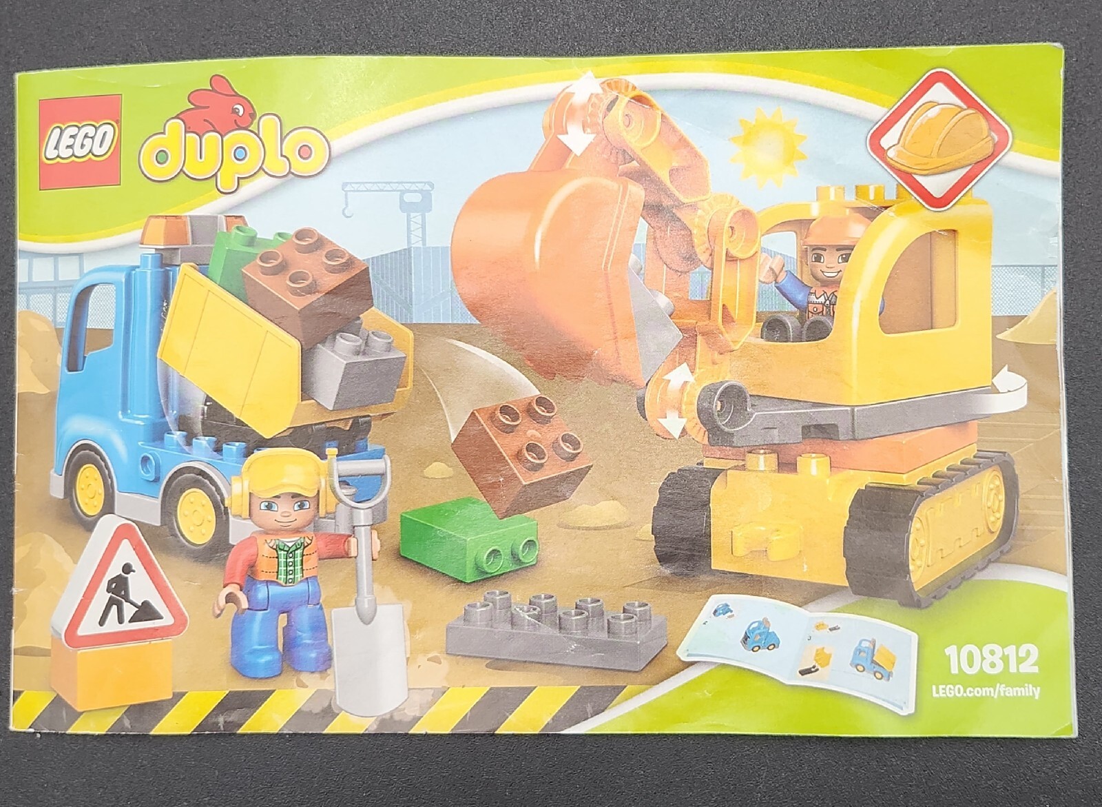 LEGO DUPLO Truck & Excavator Construction Set 10812 & Manual Complete ...