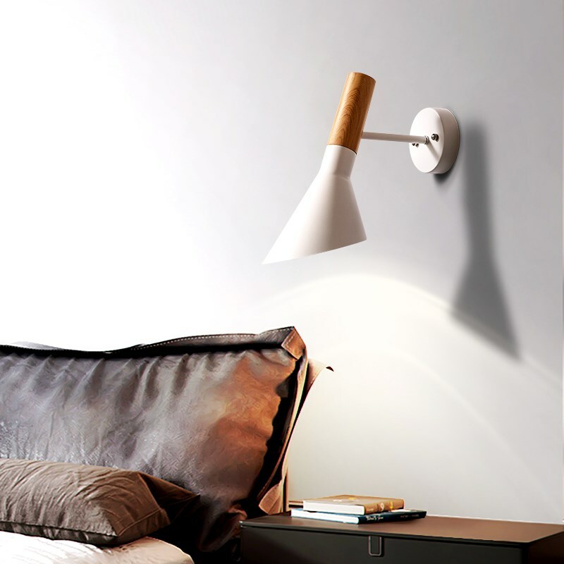 White Wall Lights Indoor Wall Lamp Bedroom Modern Wall Sconce Home Bar ...