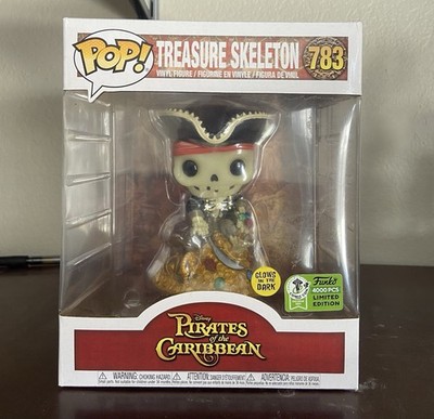 Funko Pop! Pirates of the Caribbean Treasure Skeleton Glow #783 ECCC ...