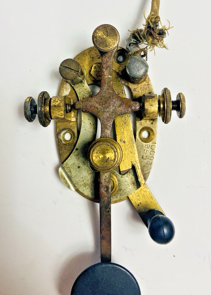 USN 1920s-30s & WWII Morse Code Signal Electric Key CSE 26001 1852-A ...