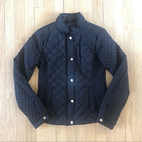 Me Jane Women's Black Quilted Button up Light Jacket Size M, EUC | eBay