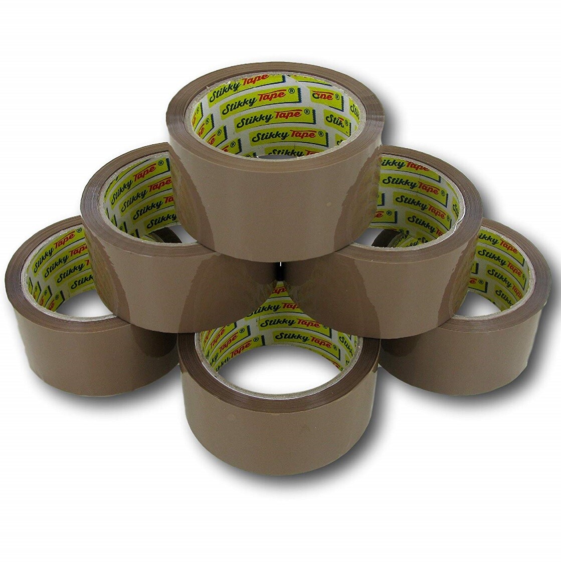 Brown Tape STIKKY Parcel Packing Packaging Cellotape Box Sealing 48MM ...