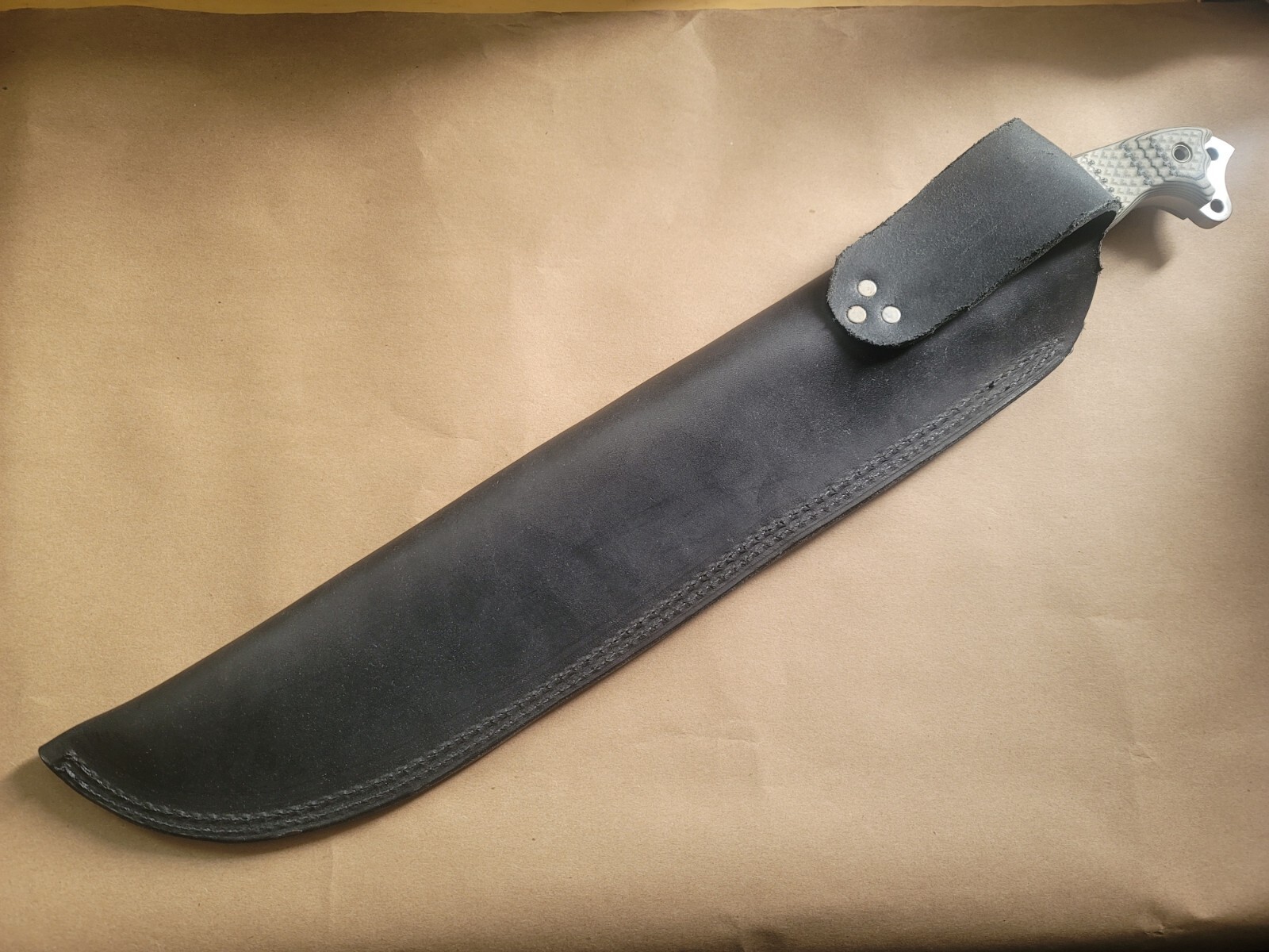 Busse Custom Shop MOAB Mother Of All Bowies, Hand Applied Satin, Tan ...