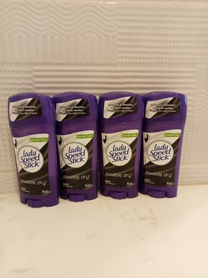 Lot 4 Lady Speed Stick Deodorant Gel Powder Fresh Women Girls Girl 65g ...