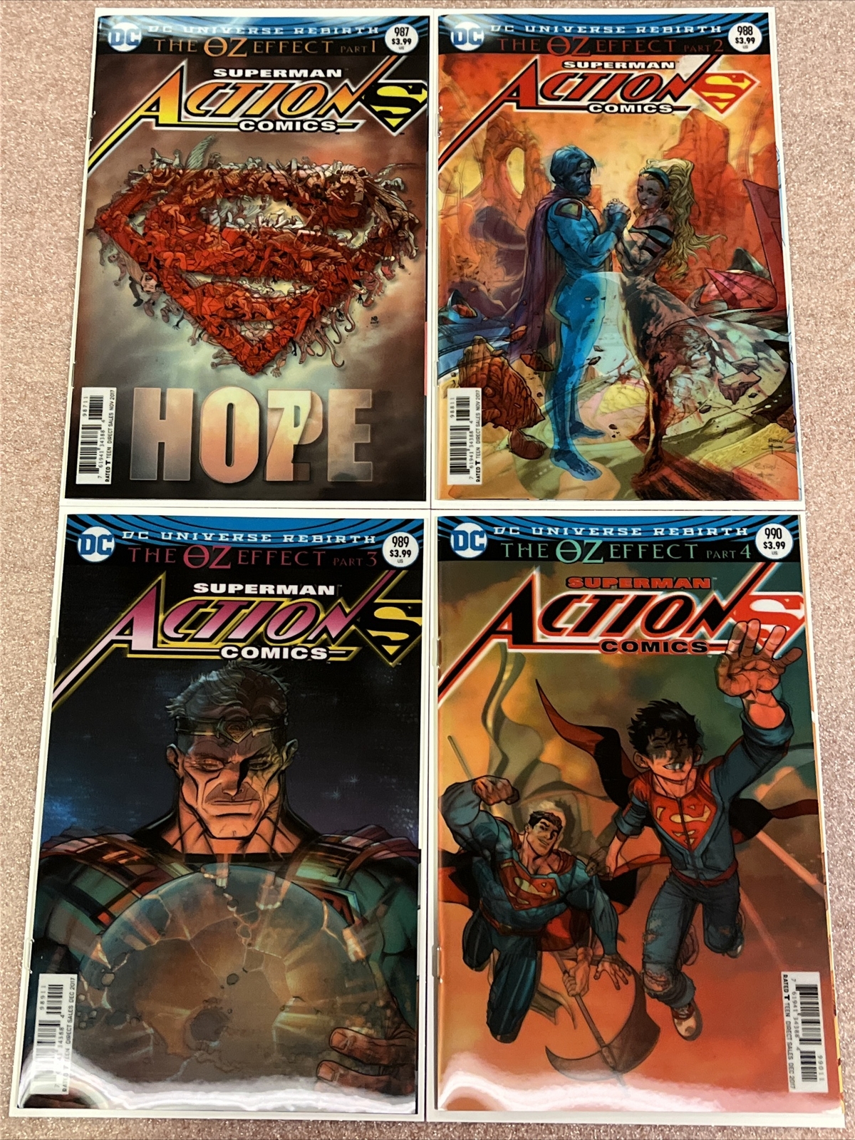 SUPERMAN Action Comics #987-990 (DC Comics) - LENTICULAR Covers | eBay
